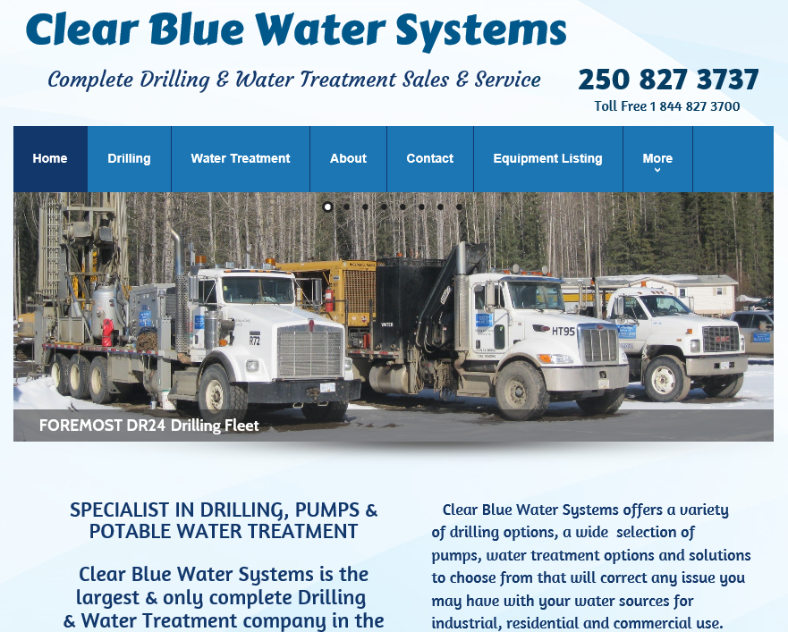 Clear Blue Water Systems - Fort St John, BC | COSSD